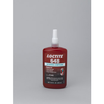 Loctite 648 Retaining Compound 21445, 250 ml Bottle, Green | RSHughes.com