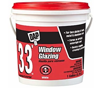 Dap White 33 Glazing Compound 12019, 1 gal Tub | RSHughes.com