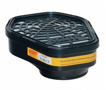 Scott Safety 742 Reusable Respirator Cartridge 7422-YC1, Yellow ...