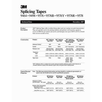 3M 9576 Bonding Tape 84266, 1 in x 60 yd, Clear | RSHughes.com