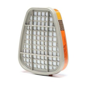 3M 6009S Reusable Respirator Cartridge 55882, Orange, Mercury Vapor ...