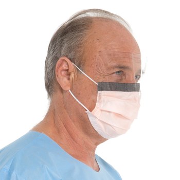 Kimberly-Clark Fluidshield Surgical Mask 47137, Orange | RSHughes.com