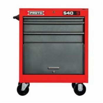 Proto 27 in Roller Cabinet J542735-3SG, 3 Drawer, Safety Red/Gray ...