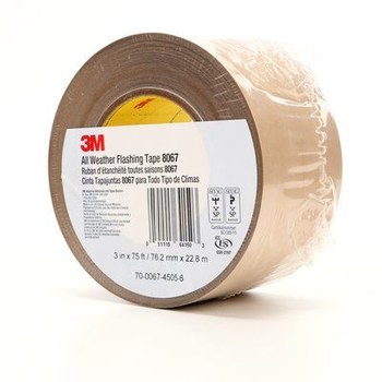 3M 8067 Flashing Tape 64150, 3 in x 75 ft, Tan | RSHughes.com