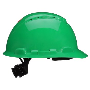 3M SecureFit Hard Hat 94506, 4-Point Ratchet Suspension, Green ...