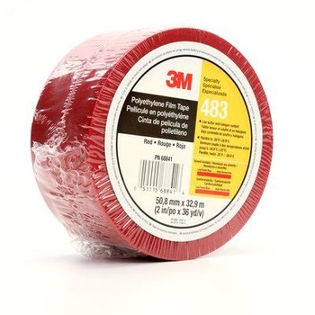 3M 483 Aerospace Tape 68841, 2 in x 36 yd, Red | RSHughes.com