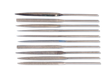 Grobet USA Escapement File Set 33.950, 6 1/4 in, Diamond, Medium Grit ...