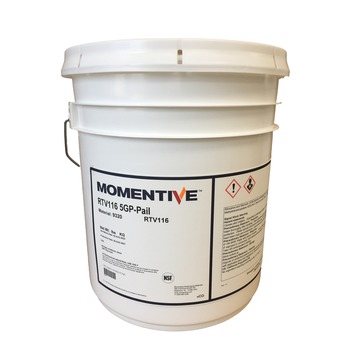 Momentive RTV116 Adhesive/Sealant RTV116 RED 5GP, 5 gal Pail, Red ...