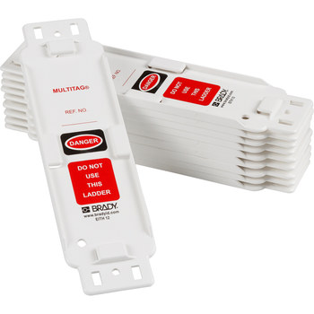 Brady Laddertag LAD-EITH12 Ladder Tag Holder, 2 1/4 in x 8 1/4 in ...