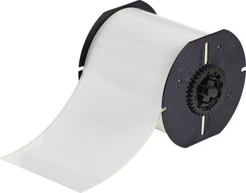 Brady B30C-4000-595-WT Printer Label Roll, 4 in x 100 ft, Vinyl, White ...