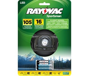Rayovac Sportsman SE3AAHDLT-BXD* Headlamp SE3AAHDLT-BXD*, Red, White ...