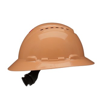 3M SecureFit Hard Hat 94549, 4-Point Ratchet Suspension, Beige ...