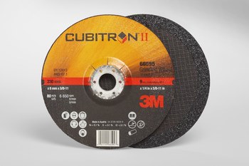 3M Cubitron II Depressed-Center Wheel 66595, 9 in, Ceramic Aluminum ...