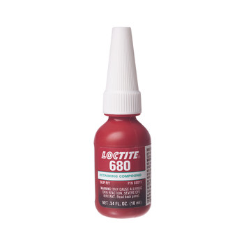 Loctite 680 Retaining Compound 68015, 10 ml Bottle, Green | RSHughes.com