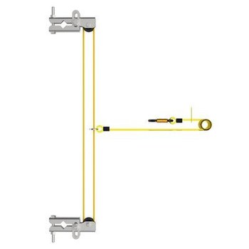 3M DBI-SALA 6100566 Fixed Ladder SRL Tagline 19277, Galvanized Steel ...