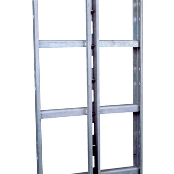 MSA Dyna-Glide Rigid Rail System 506390, Galvanized Steel, Gray ...