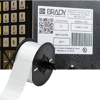 Brady B33-19-434 Die-Cut Printer Label Roll, 3 in x 2 in, Polyester ...