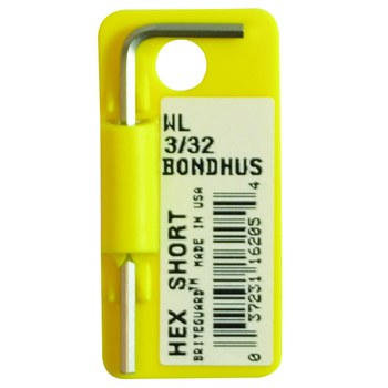 Bondhus BriteGuard 3/32 in Hex Short Arm L-Wrench 16205, Protanium ...