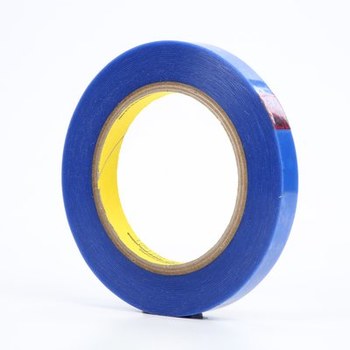 3M 8902 Blue Polyester Masking Tape, 1/2 in Width x 72 yd Length ...