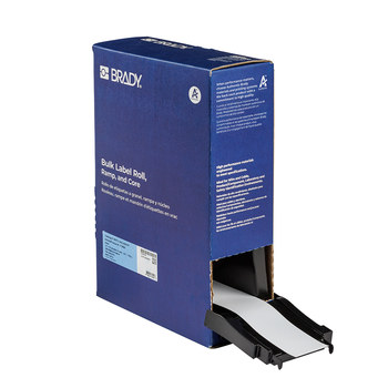 Brady M710 BM7C-1800-509-WT Magnetic Label Tape, 1.8 in x 25 ft ...