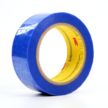 3M 8901 Blue Polyester Masking Tape, 1 1/2 in Width x 72 yd Length ...