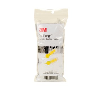 3M Tri-Flange VP-P3000 Ear Plugs 19144, Universal, Elastomeric Polymer ...