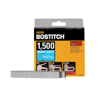 Bostitch Heavy-Duty Staples BTA709TLS, 9/16 in, 27/64 in Crown ...