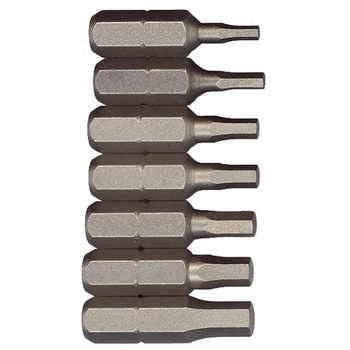 Bosch Hex Insert Bit Set CC60392, 1/4 in Shank, High Carbon Steel, 1 in ...