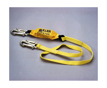 Miller Shock-Absorbing Lanyard 913WLS/10FTYL, 10 ft, Yellow | RSHughes.com