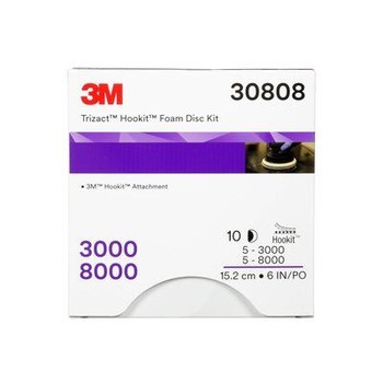 3M Trizact, Hookit 30808 Foam Disc Kit, 6 in Dia | RSHughes.com