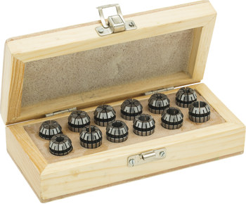 Parlec Toolholding Collet Set ER16-S012, 0.0625 in -.4062 in Range ...