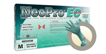 Microflex Neo Pro EC Disposable Gloves NEC-288-S, Size Small, Green ...