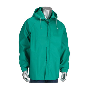PIP ChemFR Chemical-Resistant Jacket 205-420JH/L, Size Large, Nylon/PVC ...