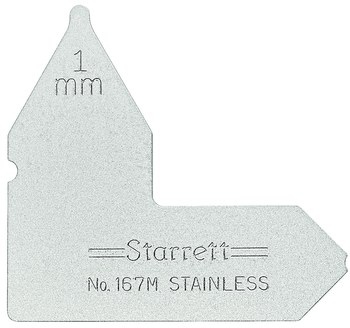Starrett Steel Radius Gauge 167M-1 | RSHughes.com
