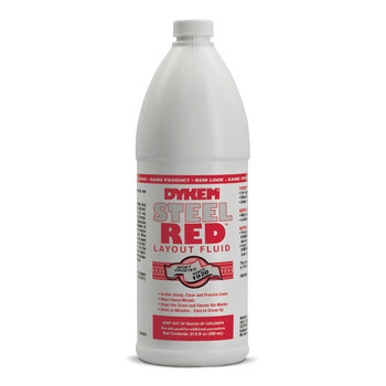 Dykem Steel Red 80696 Layout Fluid, Red, 31.5 fl oz | RSHughes.com