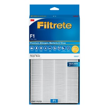 3M Filtrete Premium Allergen Bacteria Virus True HEPA 12 in x 6.75 in FAPF F1N 4 True HEPA Room Air Purifier Filter 28108