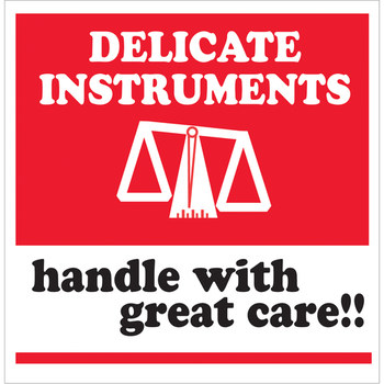Tape Logic SCL537 Delicate Instrument Labels, 4 in x 4 in, Semi-Gloss ...