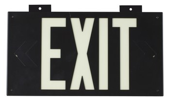 exit sign color code