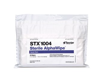 ITW Texwipe AlphaWipe STX1004 Wiper, Polyester, 4 in x 4 in, White ...