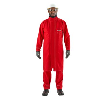 Ansell AlphaTec 66-663 Chemical-Resistant Coat 66663L, Size Large, 49 ...
