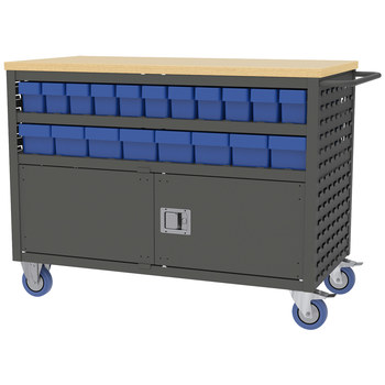 Akro-Mils MA4824CLD1 Louvered Shelf Cart MA4824CLD1, 800 lbs Capacity ...