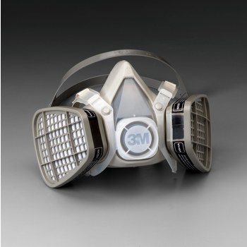 3M 5000 Series 5101 Half Mask Facepiece Respirator 21565, Size Small ...