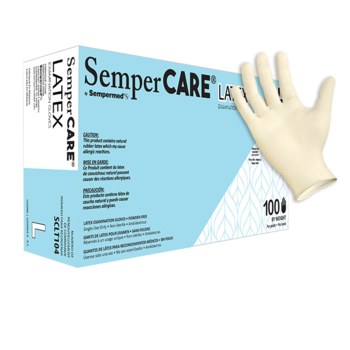 Sempermed SemperCare Disposable Gloves SCLT105, Size XL, Tan | RSHughes.com