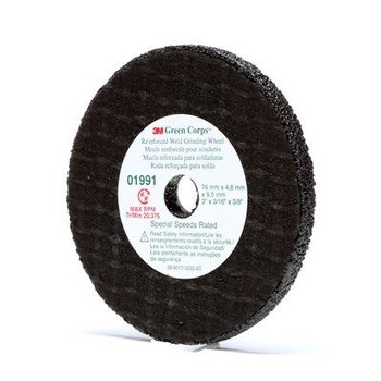 3M Green Corps Cutoff Wheel 01991, 3 in, Aluminum Oxide | RSHughes.com