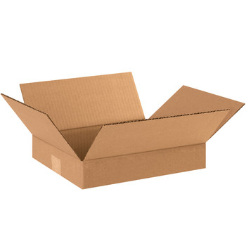 Leading Shipping Supply 12102 10 in x 12 in x 2 in Flat Boxes ...