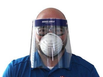 Saunders Anti-Fog Face Shield HUGHESSHIELD-ANTI-FOG, Polyester ...