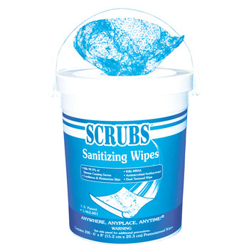 Scrubs Hand Cleaner, 200 Wipes Tub, 90978 | RSHughes.com