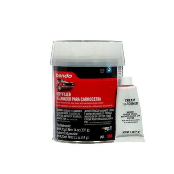 3M Bondo 261 7010363005 Body Filler, Gray, 14 fl oz | RSHughes.com