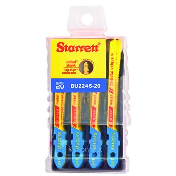 Starrett Wood Cutting Jigsaw Blade BU224S-20, 24 TPI, 3/16 in Width x ...