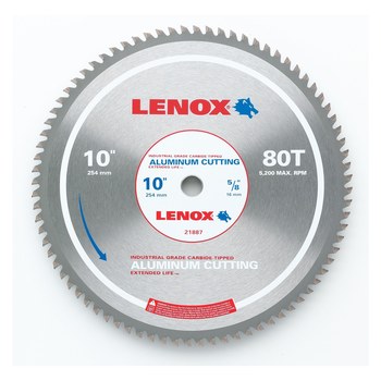 Lenox Metal Cutting Circular Saw Blade 21887AL100080CT, 10 in Diameter ...